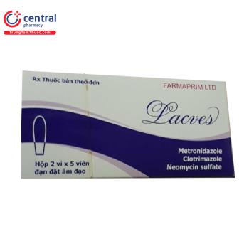 [CHÍNH HÃNG] Thuốc Lacves: Viên đặt âm đạo trị nấm, nhiễm khuẩn