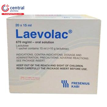 Thuốc Laevolac 670mg/ml điều trị táo bón: cách dùng và giá bán