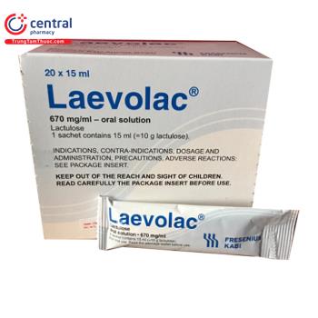 Thuốc Laevolac 670mg/ml điều trị táo bón: cách dùng và giá bán