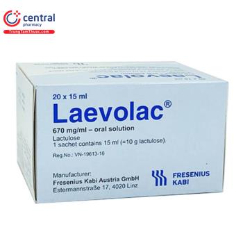Thuốc Laevolac 670mg/ml điều trị táo bón: cách dùng và giá bán