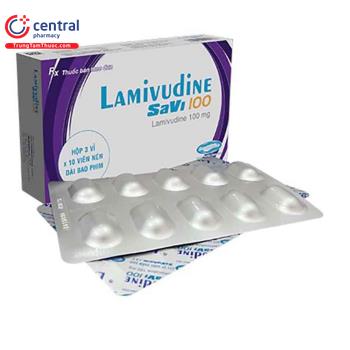 [CHÍNH HÃNG] Thuốc Lamivudine Savi 100 trị viêm gan siêu vi B