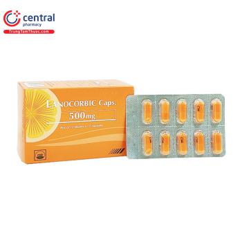 Thuốc Lanocorbic Caps 500mg - Viên bổ sung vitamin C giá bao nhiêu?