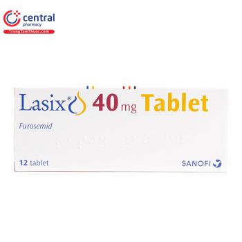 Thuốc Lasix 40mg Tablet (Furosemide 40mg): chỉ định, liều dùng