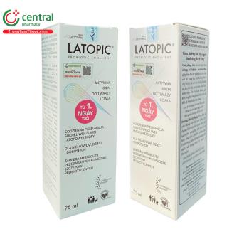 Kem dưỡng ẩm Latopic Face and body cream 75ml hỗ trợ điều trị viêm da ...