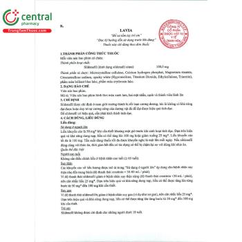 Thuốc Lavia 100mg điều trị rối loạn cương dương ở nam giới