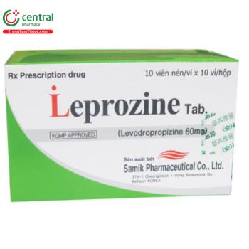 Thuốc Leprozine Tab - Điều trị ho khan, viêm phế quản cấp hoặc mạn