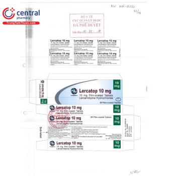 [CHÍNH HÃNG] Thuốc Lercatop 10mg - điều trị tăng huyết áp