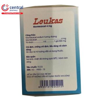 Thuốc Leukas 4mg – Thuốc điều trị hen phế quản và viêm mũi dị ứng