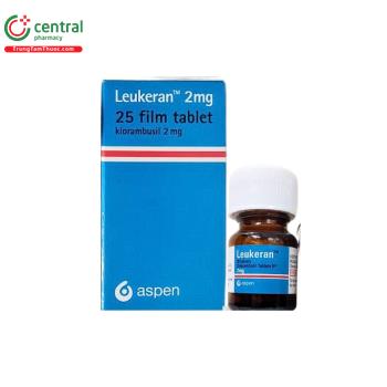 Thuốc Leukeran 2mg chống ung thư bạch cầu mạn dòng lympho, u hạch bạch ...