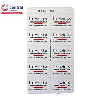 Thuốc Levirix - Thuốc điều trị viêm gan B mạn tính hiệu quả cao