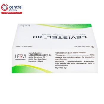 Thuốc Levistel 80 - Điều trị hiệu quả bệnh cao huyết áp