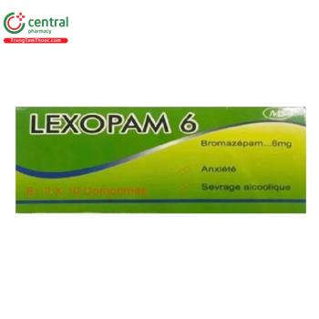 Thuốc Lexopam 6 MS (3 vỉ 10 viên) điều trị tình trạng lo âu, căng thẳng