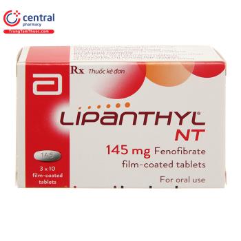 [CHÍNH HÃNG] Thuốc điều trị rối loạn lipid mỡ máu Lipanthyl NT 145mg