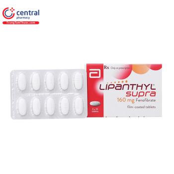 Thuốc Lipanthyl Supra 160 mg - Thuốc có tác dụng hạ cholesterol