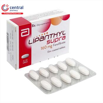 Thuốc Lipanthyl Supra 160 mg - Thuốc có tác dụng hạ cholesterol