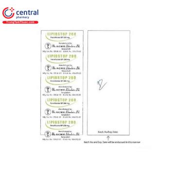 [CHÍNH HÃNG] Lipidstop 200 - Thuốc có tác dụng hạ cholesterol máu