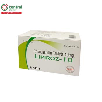 Thuốc Lipiroz-10 (Rosuvastatin Tablets 10mg) điều trị tăng cholesterol máu