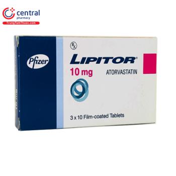 [CHÍNH HÃNG] Thuốc Lipitor 10 mg hạ cholesterol máu