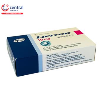 [CHÍNH HÃNG] Thuốc Lipitor 10 mg hạ cholesterol máu