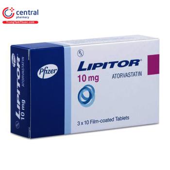 [CHÍNH HÃNG] Thuốc Lipitor 10 mg hạ cholesterol máu