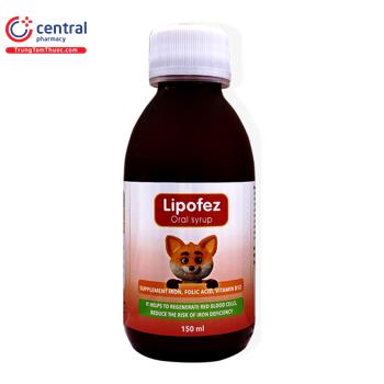 [CHÍNH HÃNG] Siro Lipofez Oral Syrup ngăn nguy cơ thiếu máu thiếu sắt