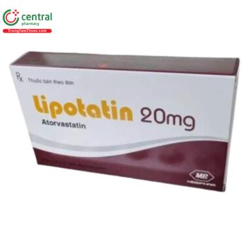 Thuốc Lipotatin 20mg điều trị tình trạng tăng cholesterol toàn phần