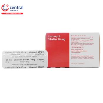 Thuốc Lisinopril STADA 10mg: tác dụng, chỉ định, lưu ý khi dùng