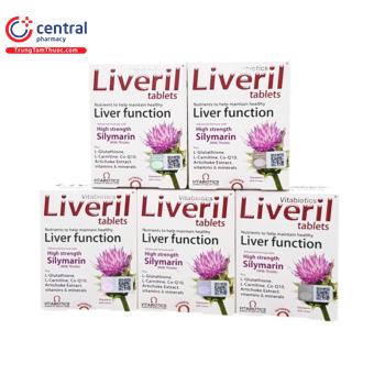 Vitabiotics Liveril Tablets hỗ trợ tăng cường chức năng gan