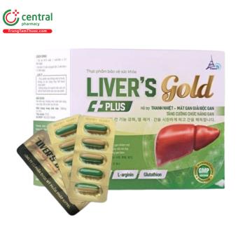 Thuốc Liver’s Gold Plus hỗ trợ nâng cao chức năng gan, giải độc gan