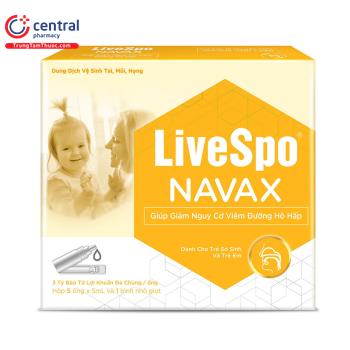 [CHÍNH HÃNG] Thuốc xịt LiveSpo Navax Kids vàng cho trẻ sơ sinh