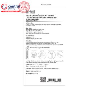 [CHÍNH HÃNG] Thuốc dạng xịt LiveSpo Tri Fresh cho người bệnh trĩ