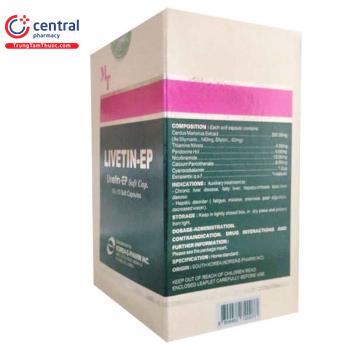 [CHÍNH HÃNG] Thuốc Livetin-EP giải pháp mát gan, giải độc gan