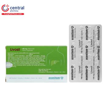 Thuốc Livosil 140mg điều trị viêm gan, xơ gan, gan nhiễm mỡ