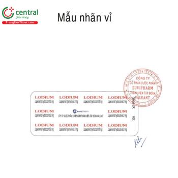 Thuốc Lodium 2mg Euvipharm - Điều trị tiêu chảy cấp và mạn tính