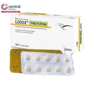 [CHÍNH HÃNG] Thuốc Lodoz 5mg/6,25mg - Thuốc điều trị tăng huyết áp