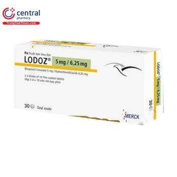 [CHÍNH HÃNG] Thuốc Lodoz 5mg/6,25mg - Thuốc điều trị tăng huyết áp