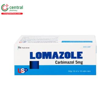 Thuốc Lomazole 5mg - Điều trị cường giáp, trước và sau xạ trị iod