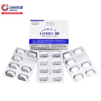 [CHÍNH HÃNG] Thuốc Lomec 20mg điều trị viêm loét dạ dày