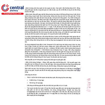 [CHÍNH HÃNG] Thuốc Lomec 20mg điều trị viêm loét dạ dày