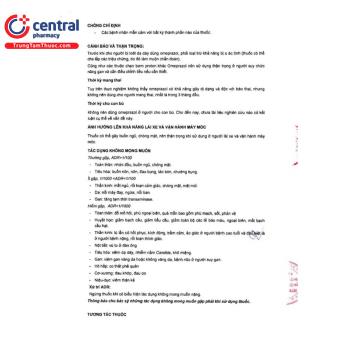 [CHÍNH HÃNG] Thuốc Lomec 20mg điều trị viêm loét dạ dày