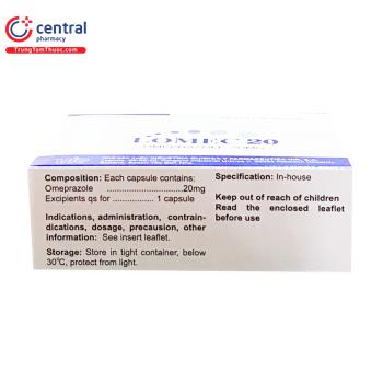 [CHÍNH HÃNG] Thuốc Lomec 20mg điều trị viêm loét dạ dày