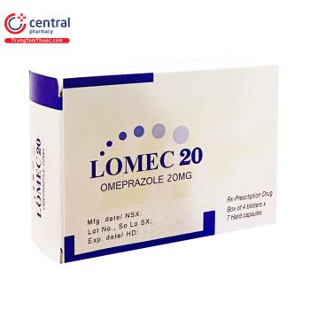 [CHÍNH HÃNG] Thuốc Lomec 20mg điều trị viêm loét dạ dày