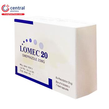 [CHÍNH HÃNG] Thuốc Lomec 20mg điều trị viêm loét dạ dày