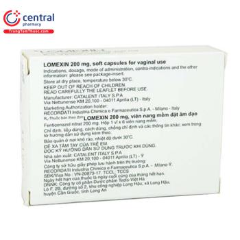 [CHÍNH HÃNG] Thuốc Lomexin 200mg - Thuốc đặt âm đạo trị nấm Candida