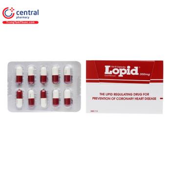 [CHÍNH HÃNG] Thuốc Lopid 300mg - Thuốc có tác dụng hạ mỡ máu hiệu quả