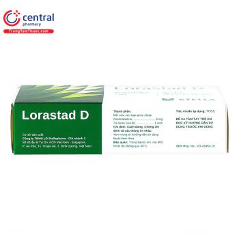 [CHÍNH HÃNG] Thuốc Lorastad D 5mg trị triệu chứng dị ứng, viêm mũi