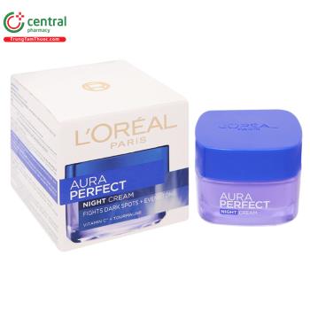 L'Oréal Paris Aura Perfect Night Cream 50ml kem dưỡng sáng da ban đêm