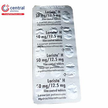 Thuốc Lorista H 50mg/12.5 mg: Tác dụng, liều dùng & giá bán