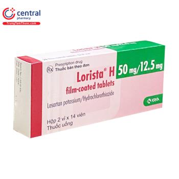 Thuốc Lorista H 50mg/12.5 mg: Tác dụng, liều dùng & giá bán