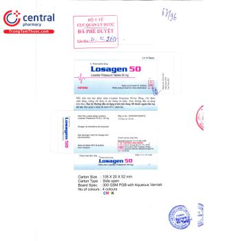 [CHÍNH HÃNG] Thuốc Losagen 50 - điều trị tăng huyết áp